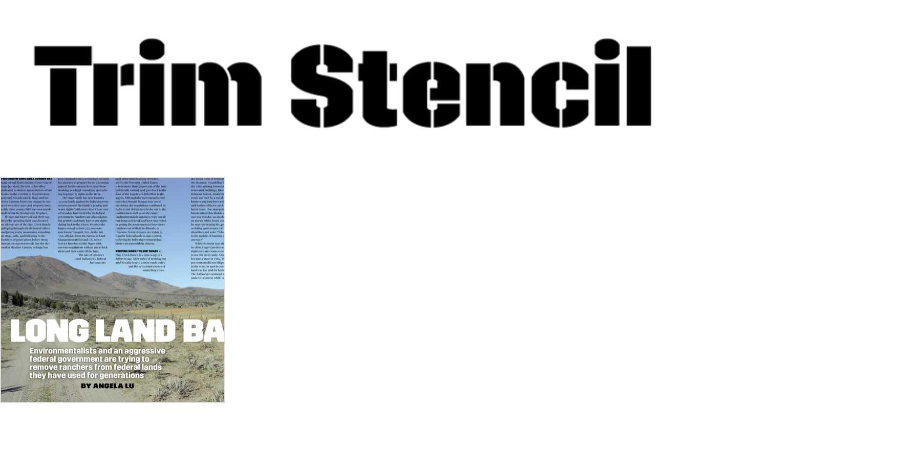 Trim Stencil in use - Fonts In Use