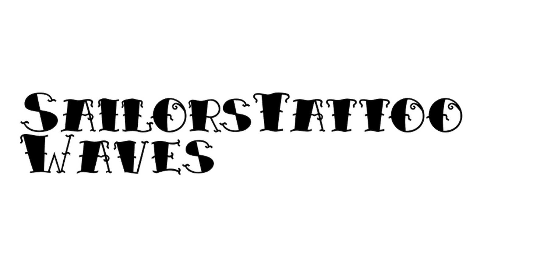 SailorsTattoo Waves in use - Fonts In Use