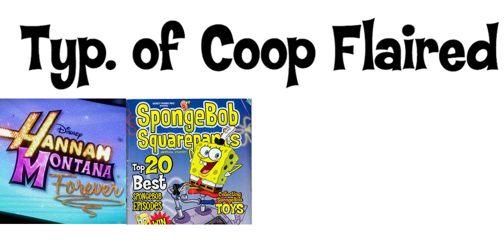 Typography of Coop Flaired in use - Fonts In Use