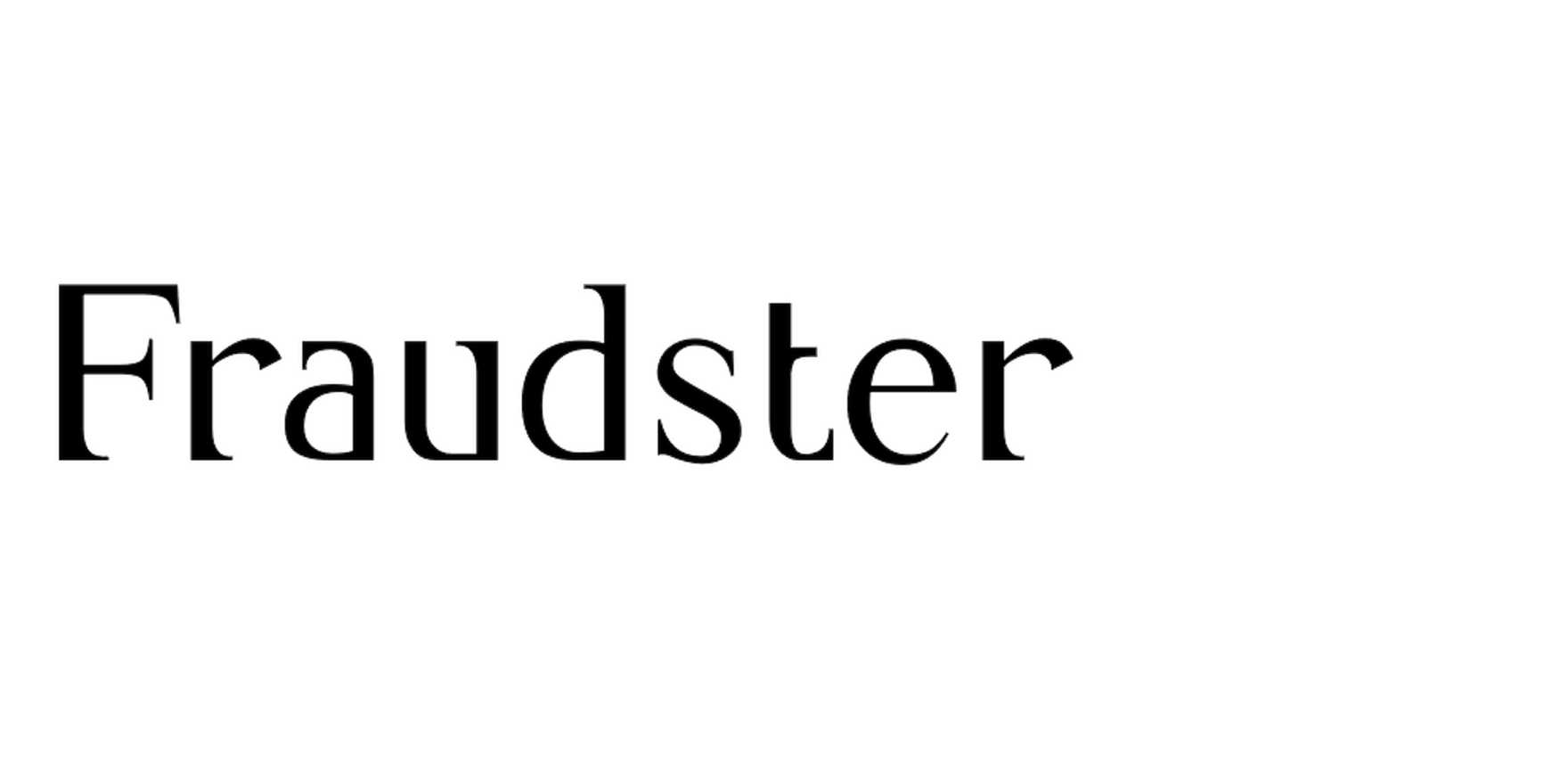 Fraudster in use - Fonts In Use