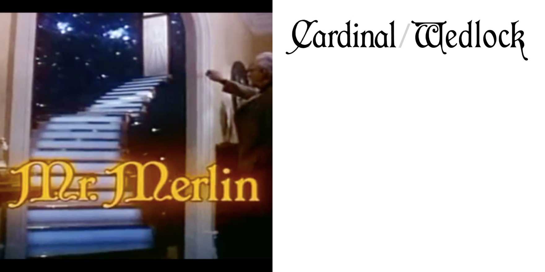 Mr. Merlin (1981) logo and opening titles - Fonts In Use