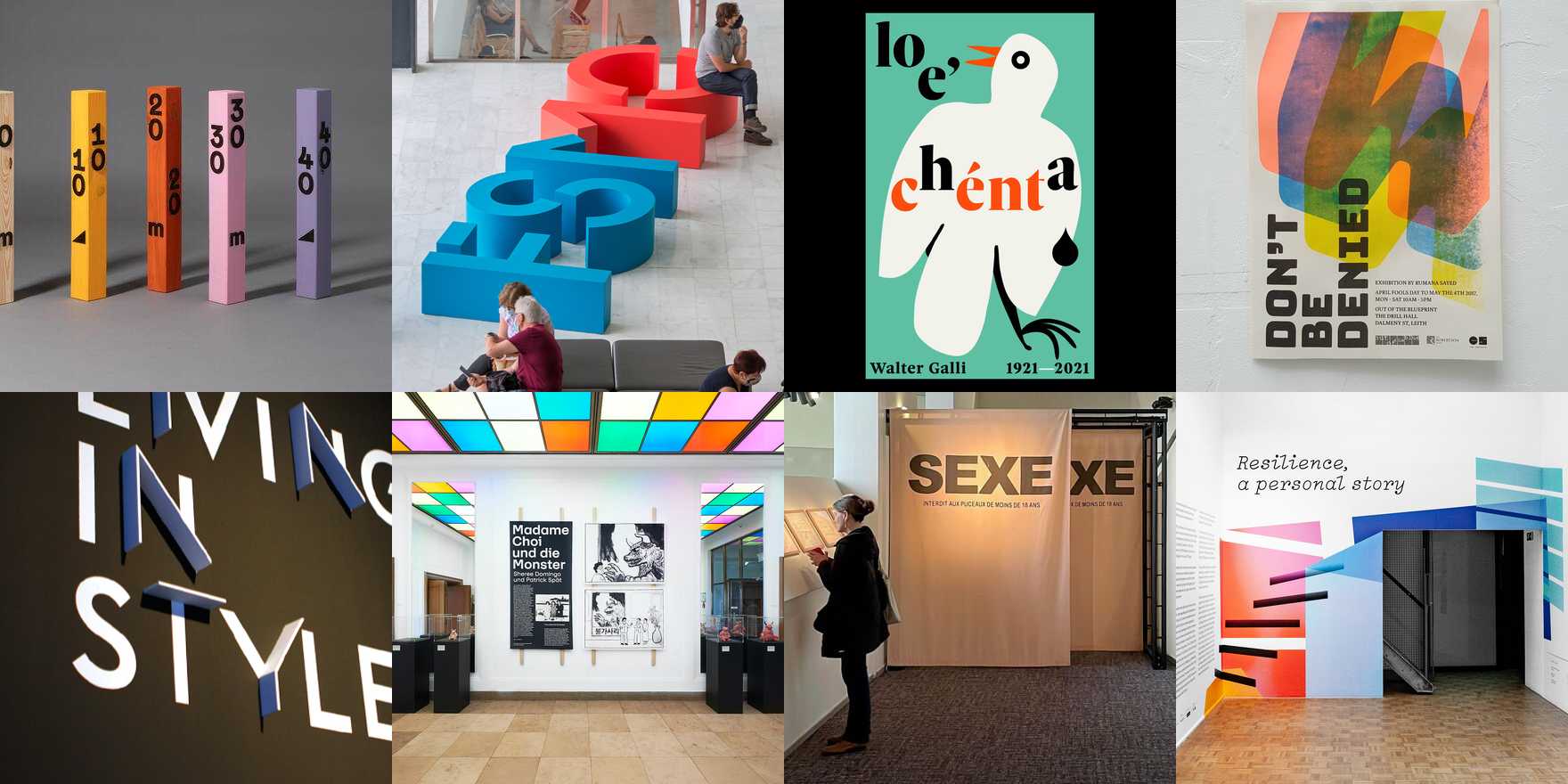 Exhibition Design - Fonts In Use