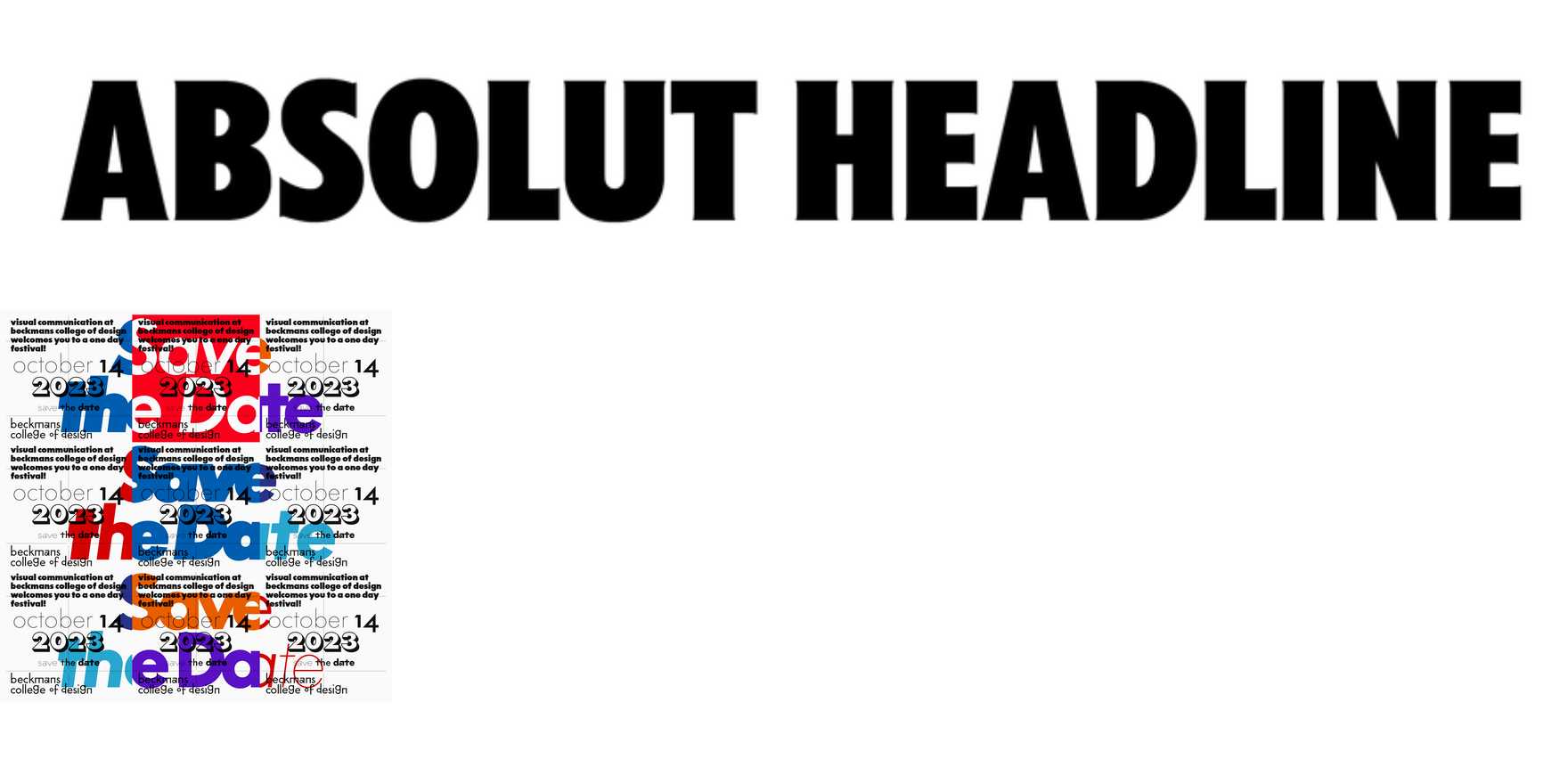 Absolut Headline in use - Fonts In Use