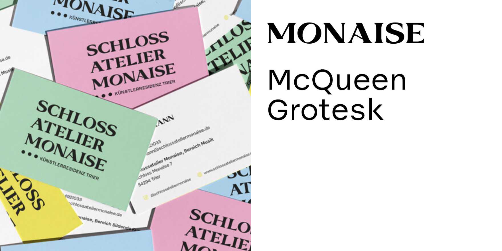 Schlossatelier Monaise - Fonts In Use