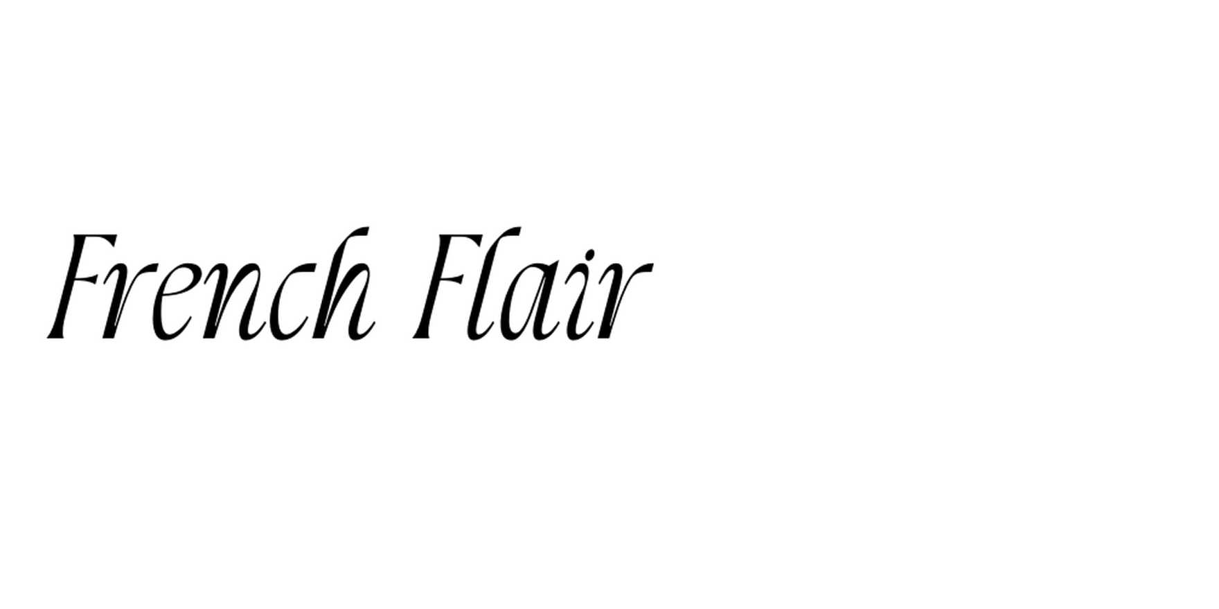 French Flair in use - Fonts In Use
