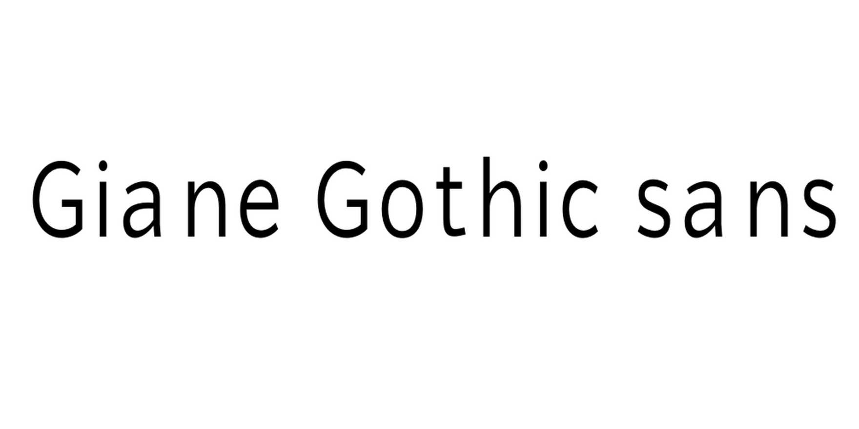 Giane Gothic sans in use - Fonts In Use