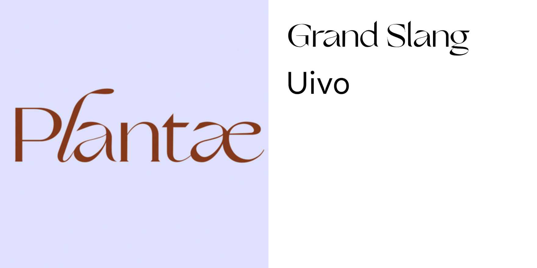 Plantae - Fonts In Use