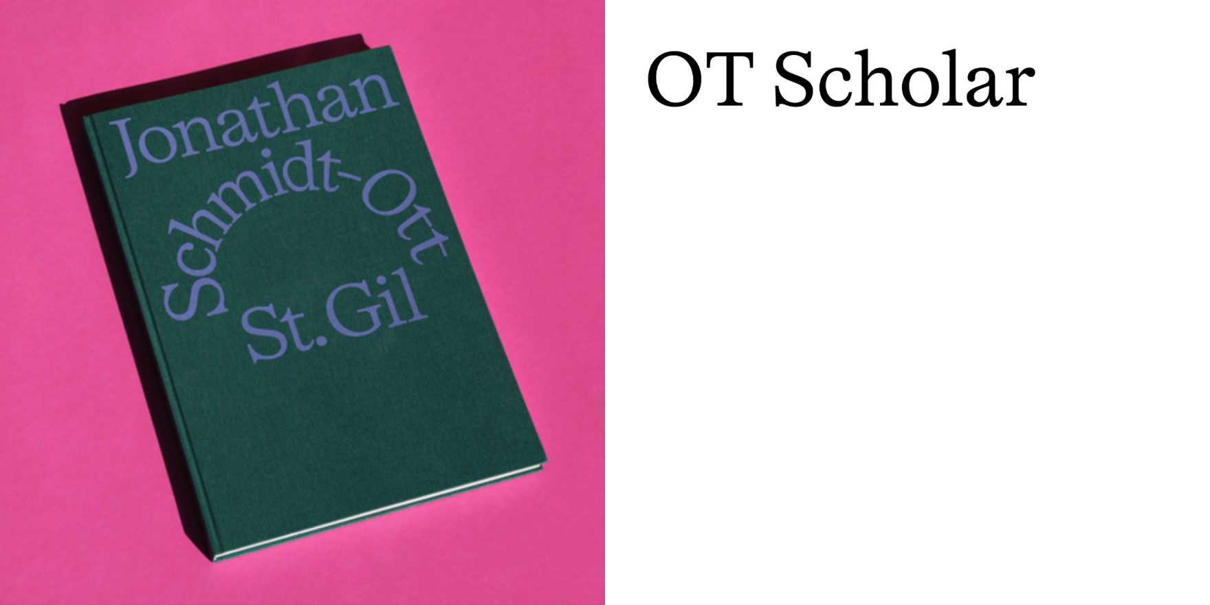 Jonathan Schmidt-Ott: St. Gil - Fonts In Use
