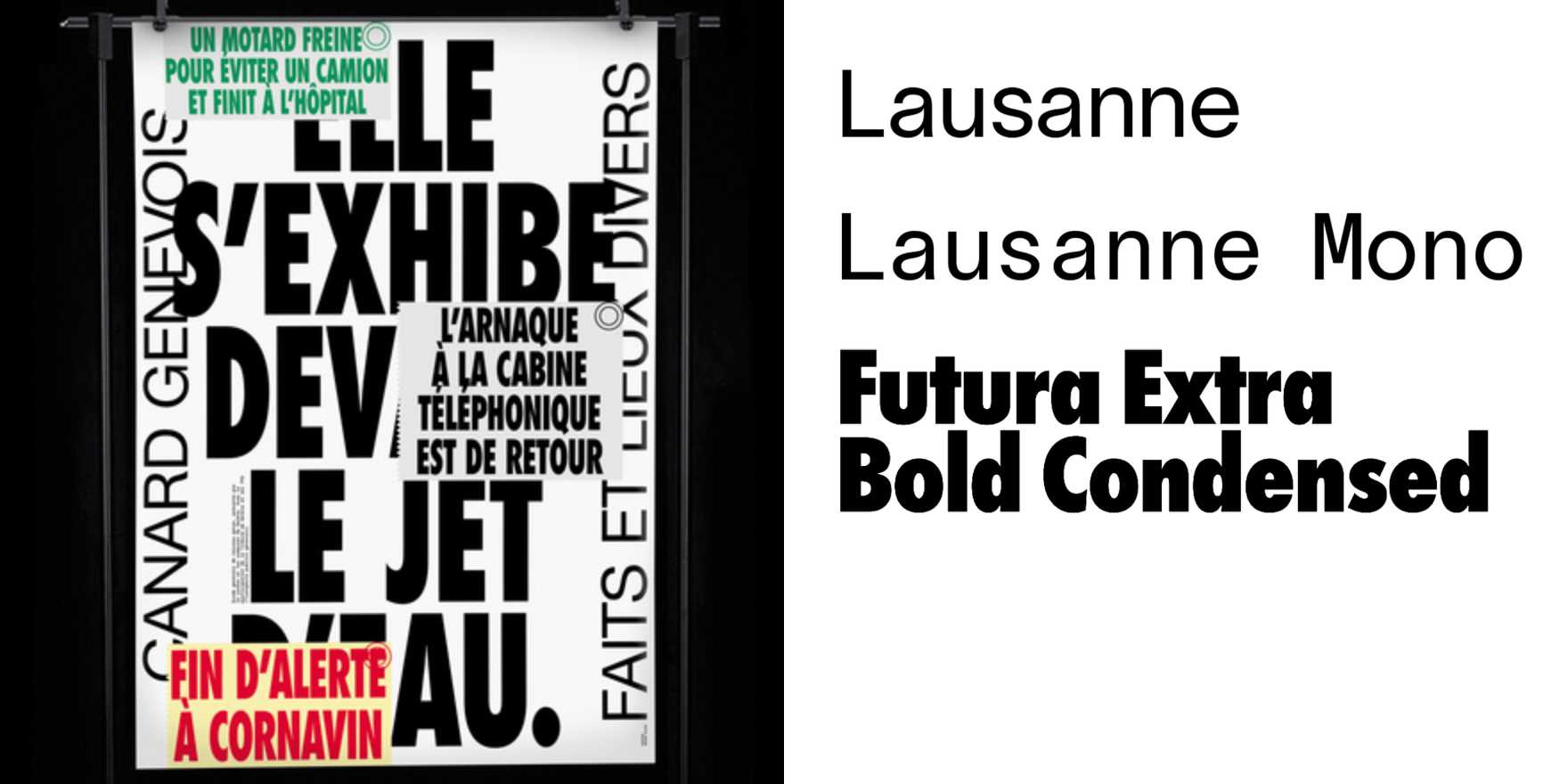 Canard Genevois - Fonts In Use