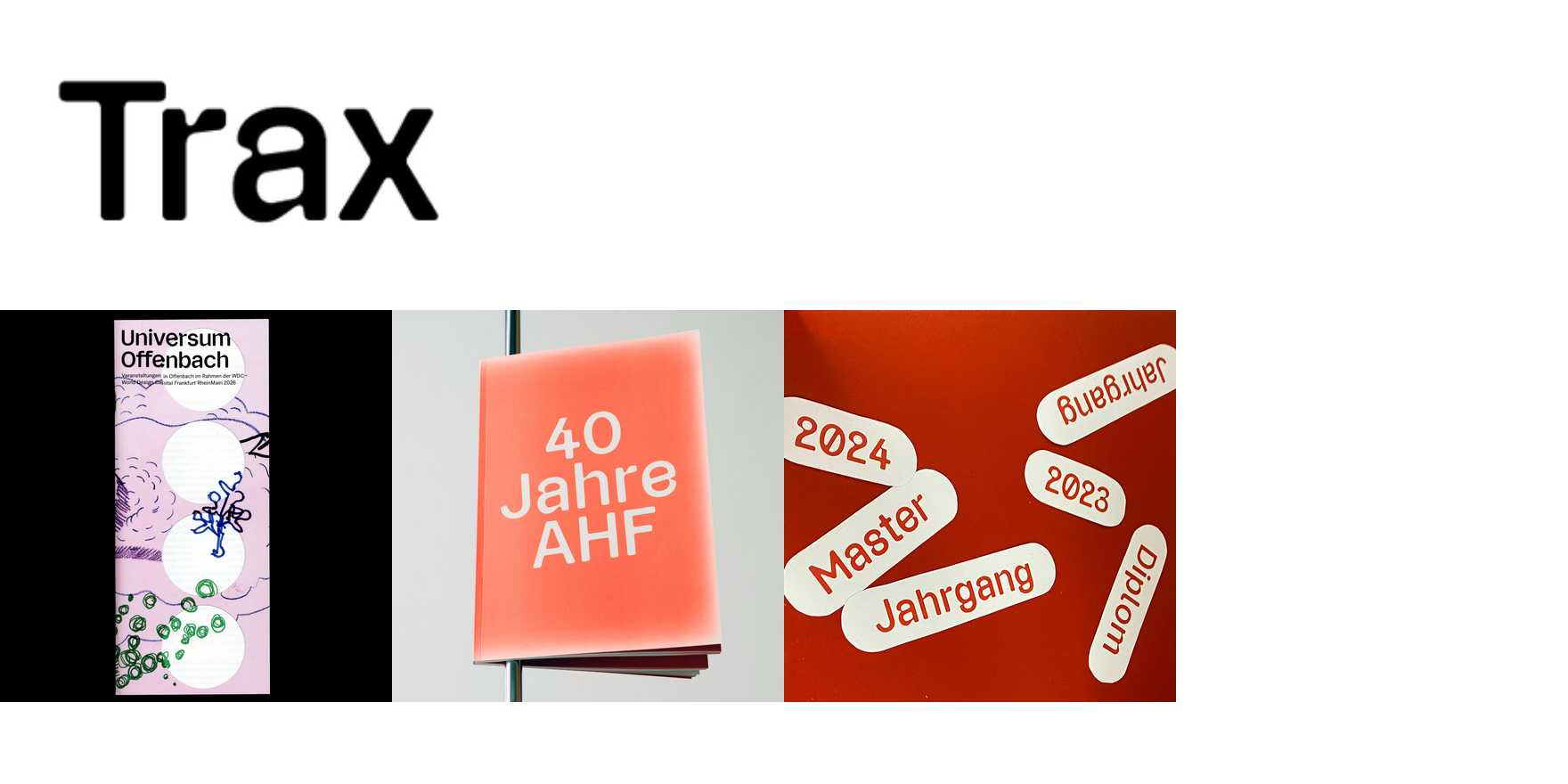 Trax in use - Fonts In Use