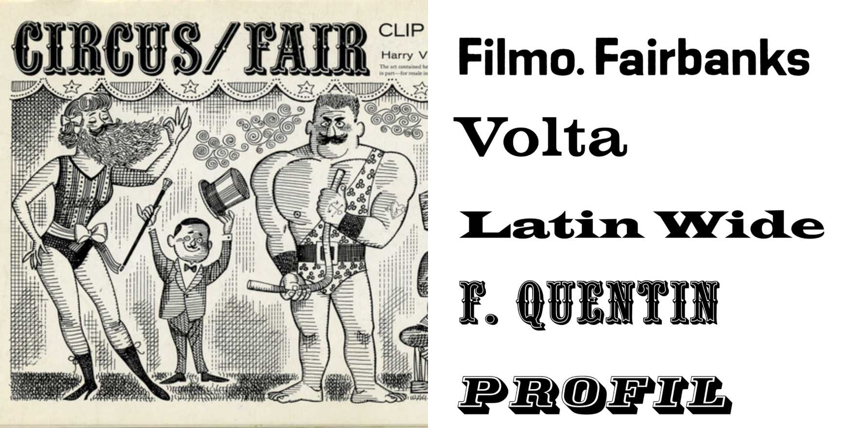 Clip Books of Line Art, Volk (1963) - Fonts In Use