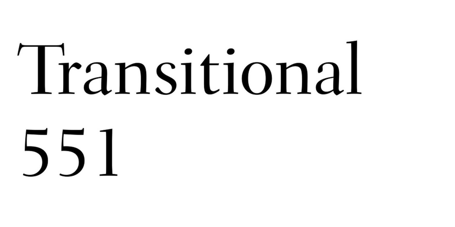 Transitional 551 in use - Fonts In Use