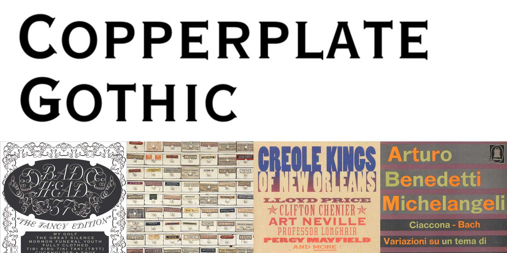 Copperplate Gothic in use - Fonts In Use