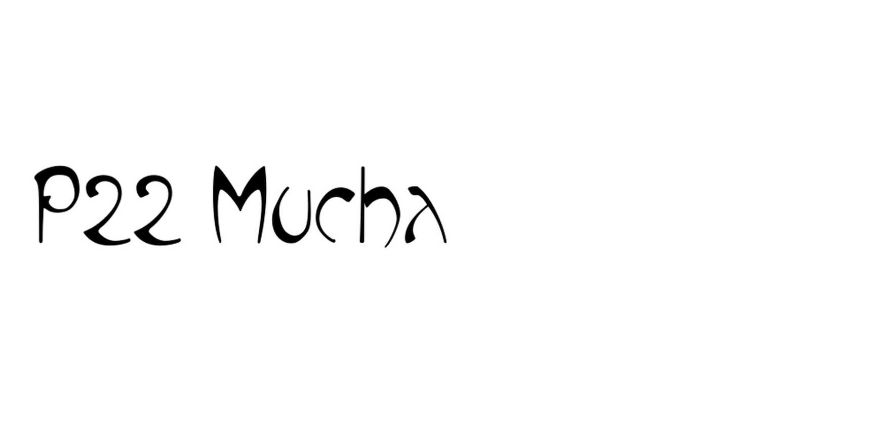 P22 Mucha in use - Fonts In Use