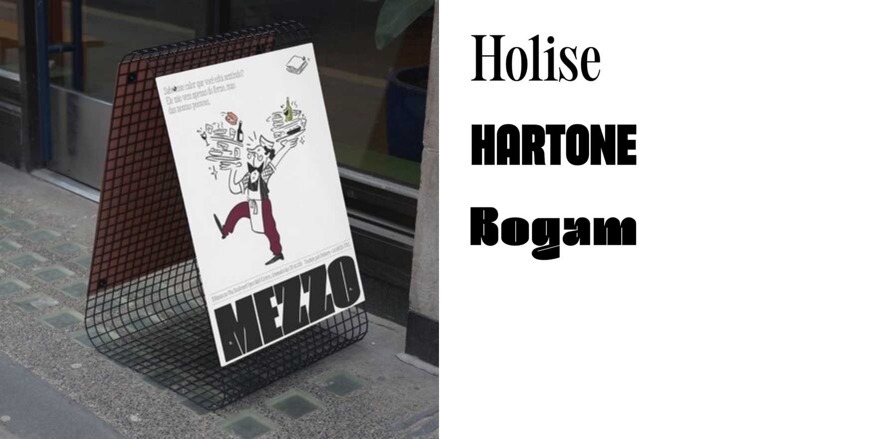 Mezzo Panino restaurant - Fonts In Use