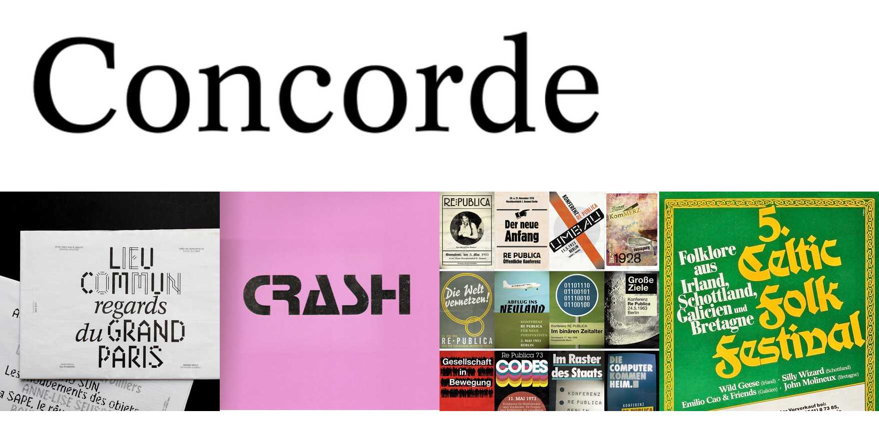 Concorde in use - Fonts In Use