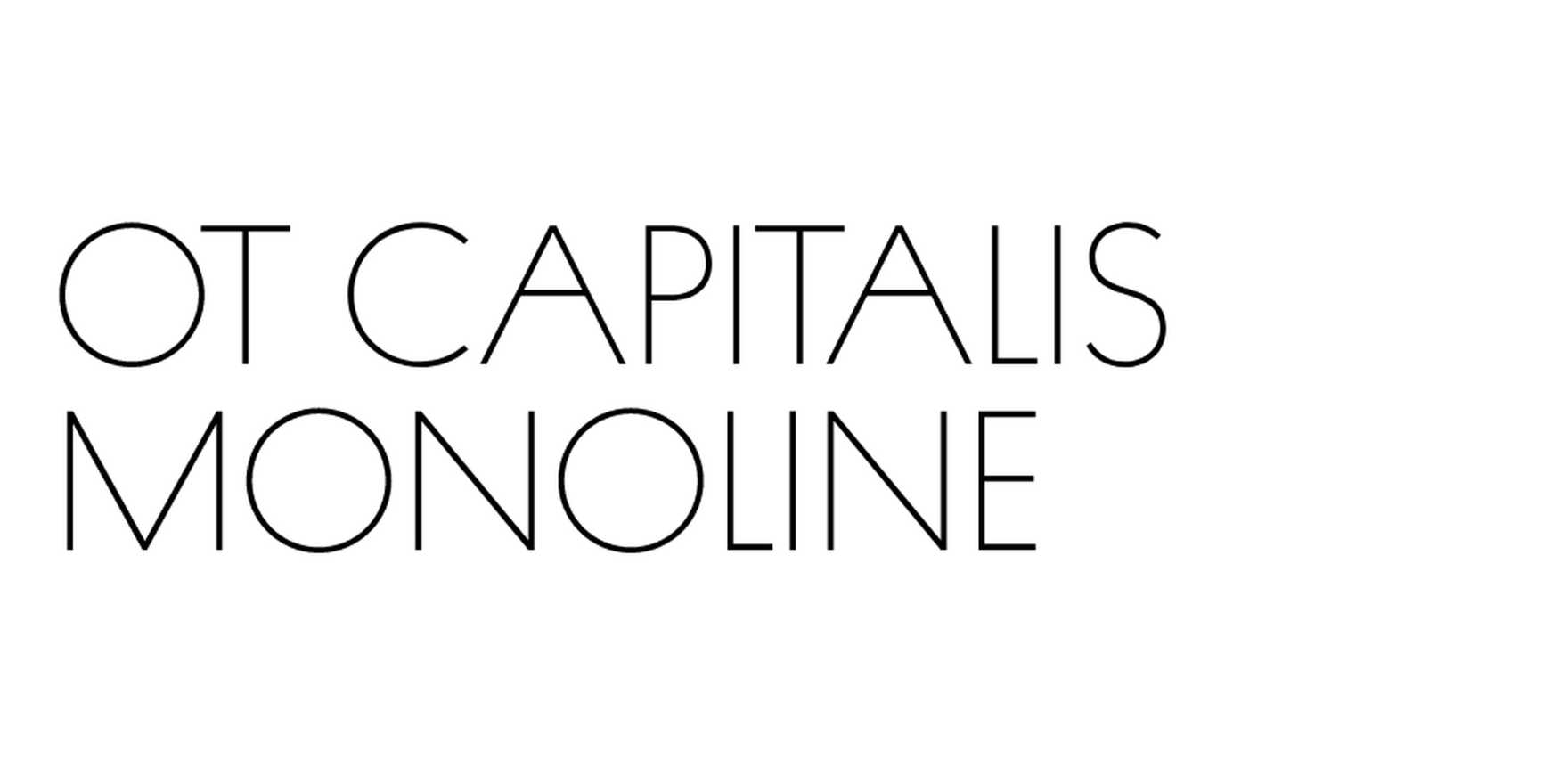 OT Capitalis Monoline in use - Fonts In Use