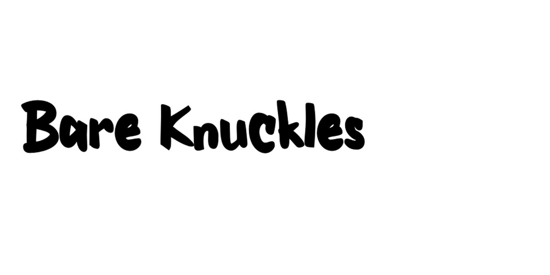 Bare Knuckles in use - Fonts In Use