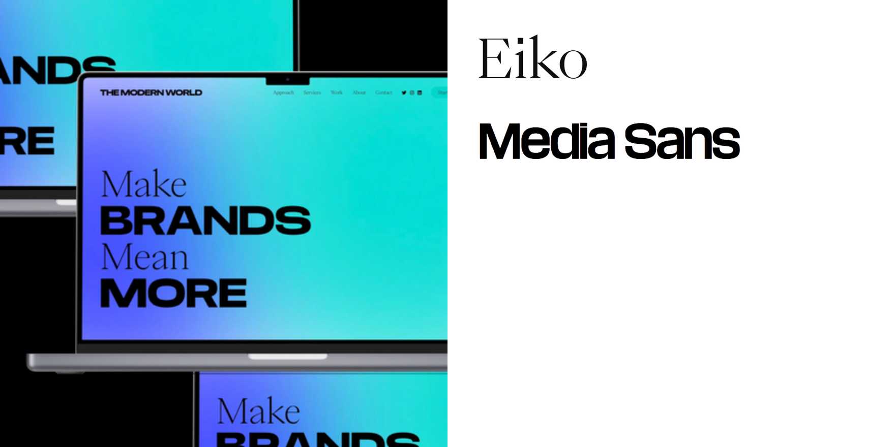 The Modern World - Fonts In Use