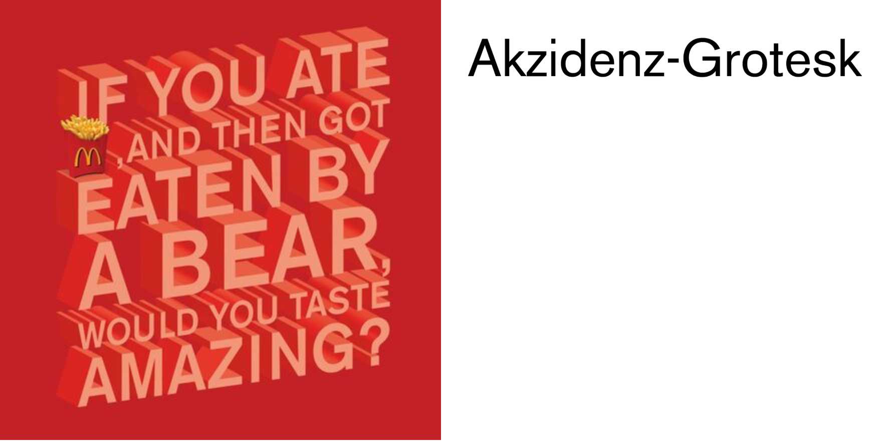 McDonald’s French Fries Ads - Fonts In Use