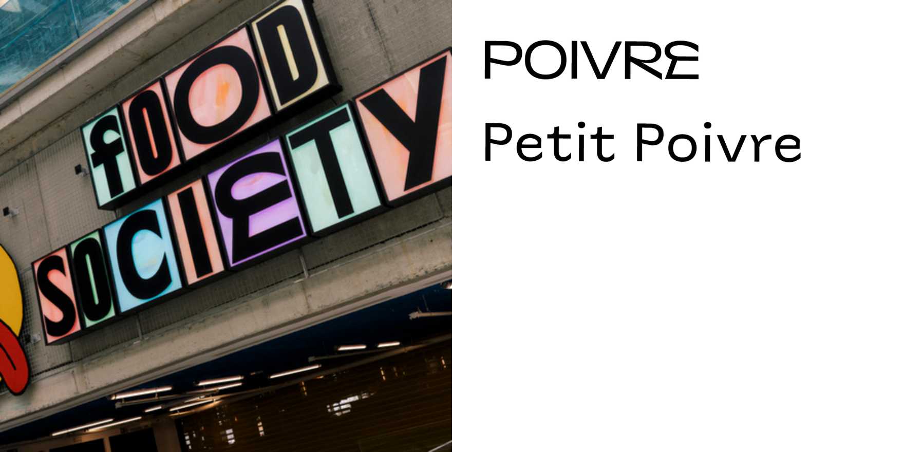 Food Society - Fonts In Use