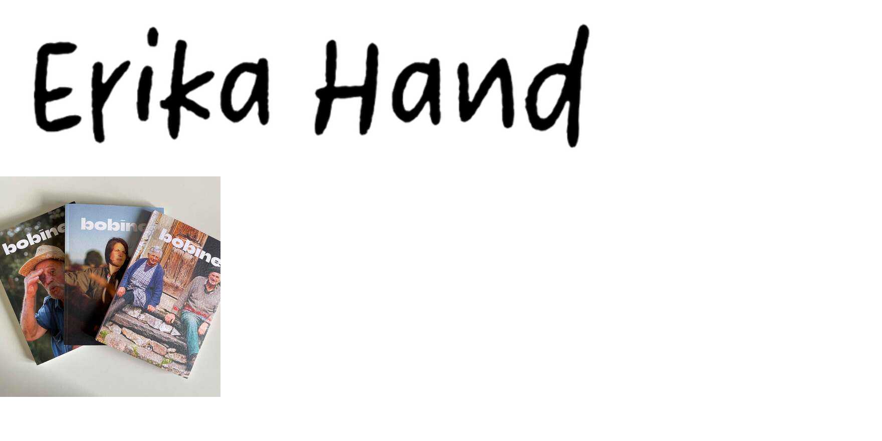 Erika Hand in use - Fonts In Use