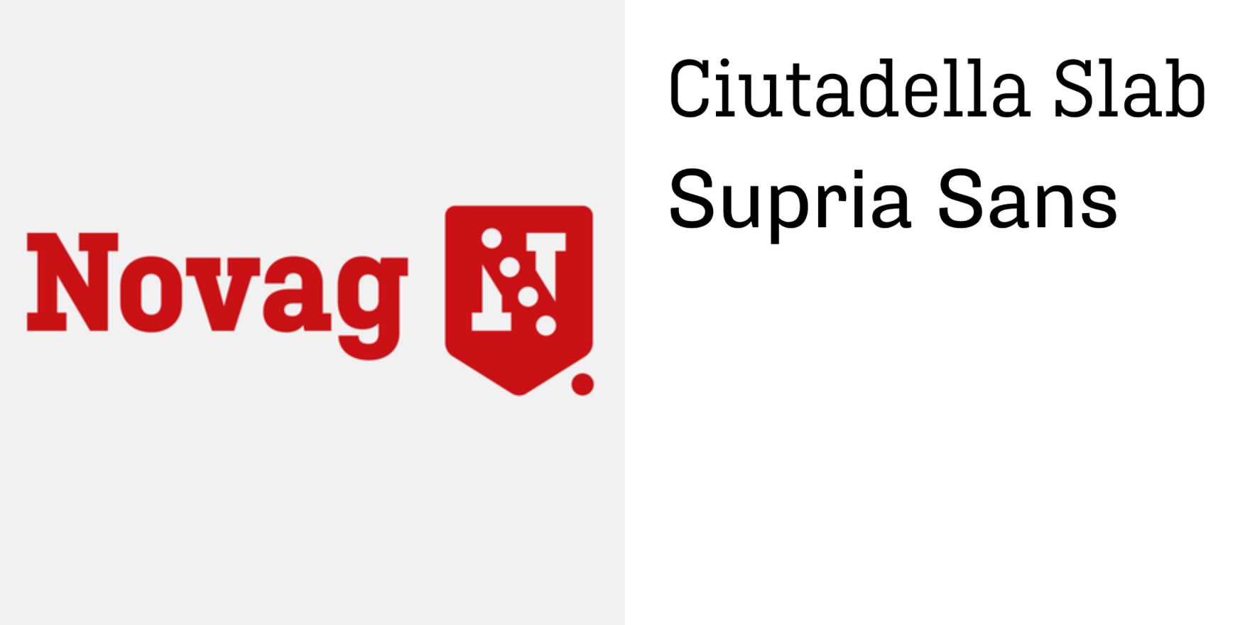 Novag - Fonts In Use