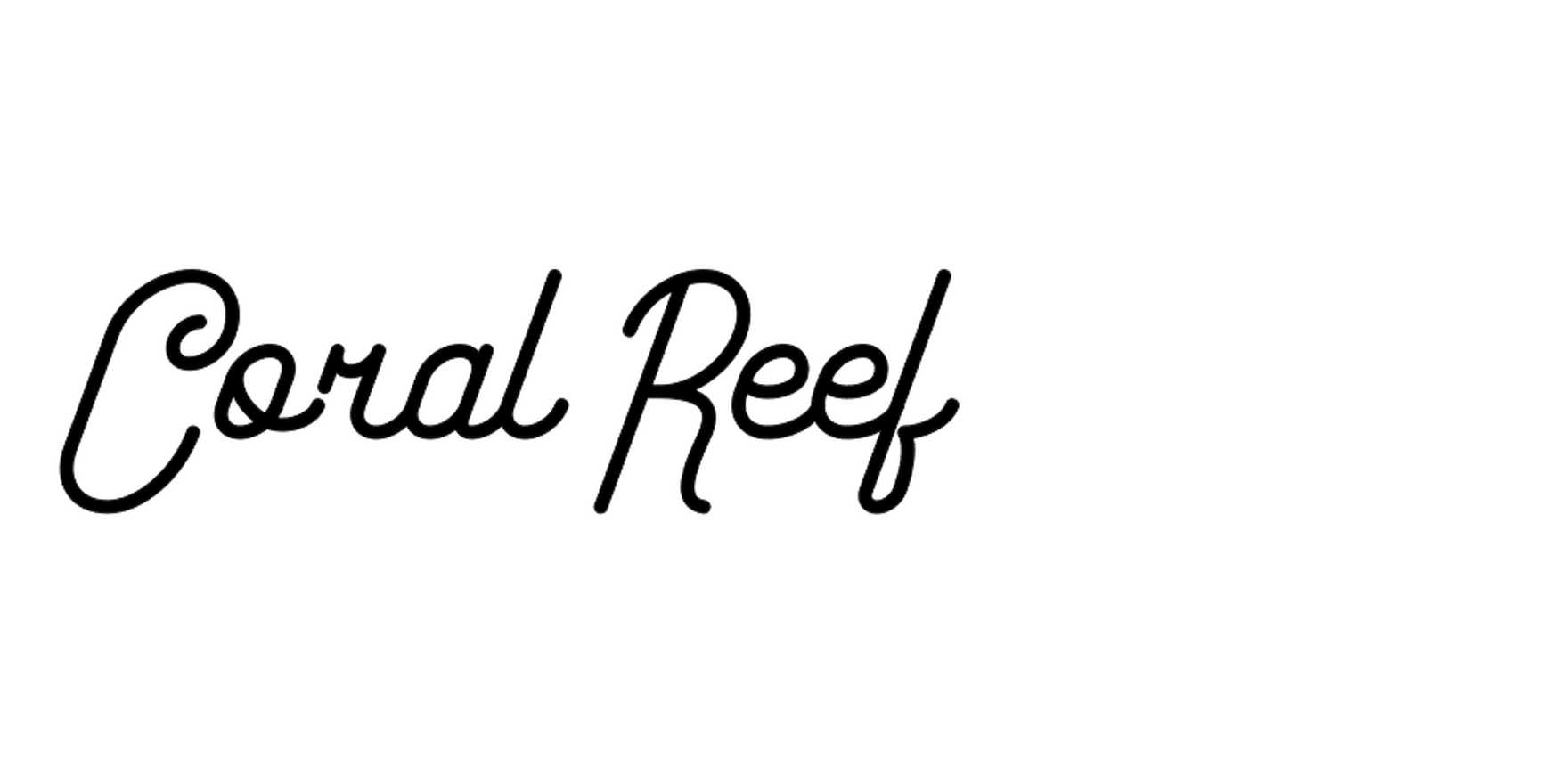 Coral Reef in use - Fonts In Use