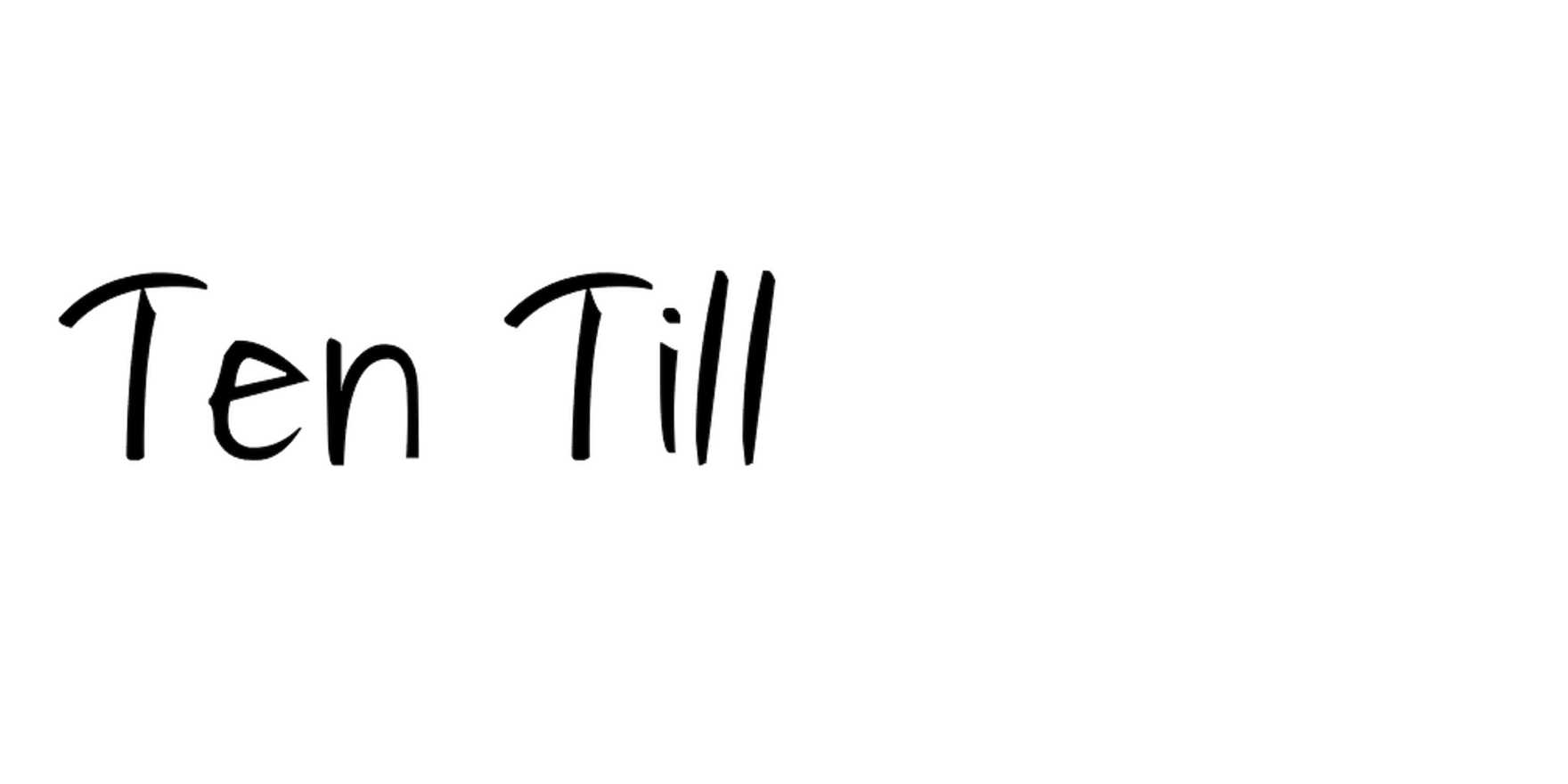 Ten Till in use - Fonts In Use