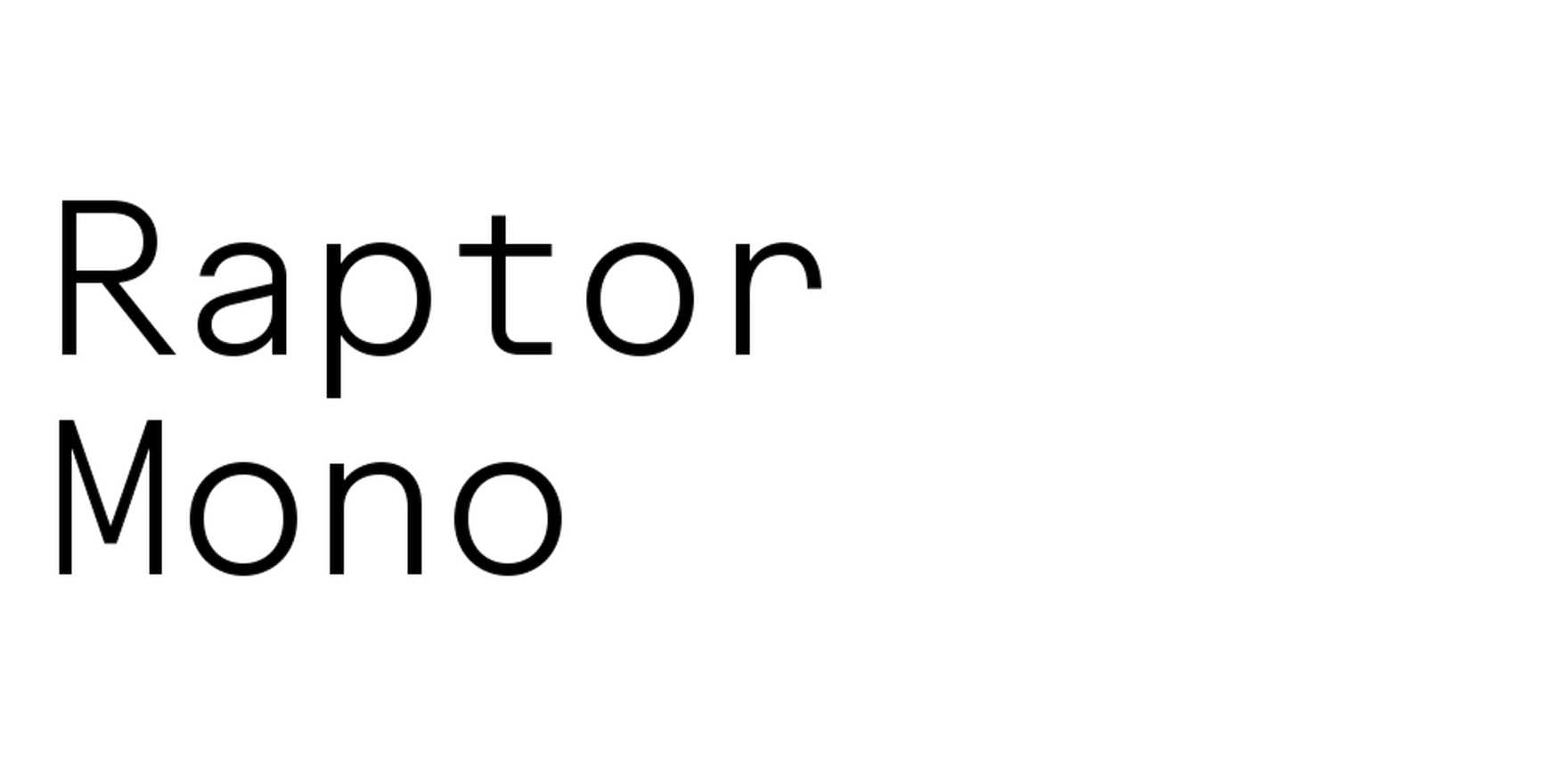 Raptor Mono in use - Fonts In Use
