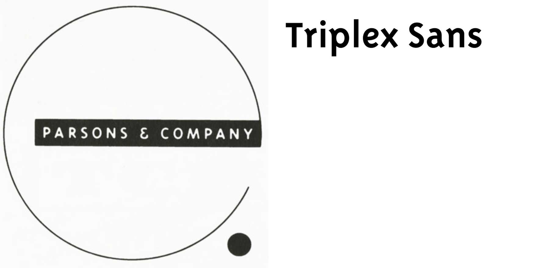 E. Parsons & Company logo - Fonts In Use