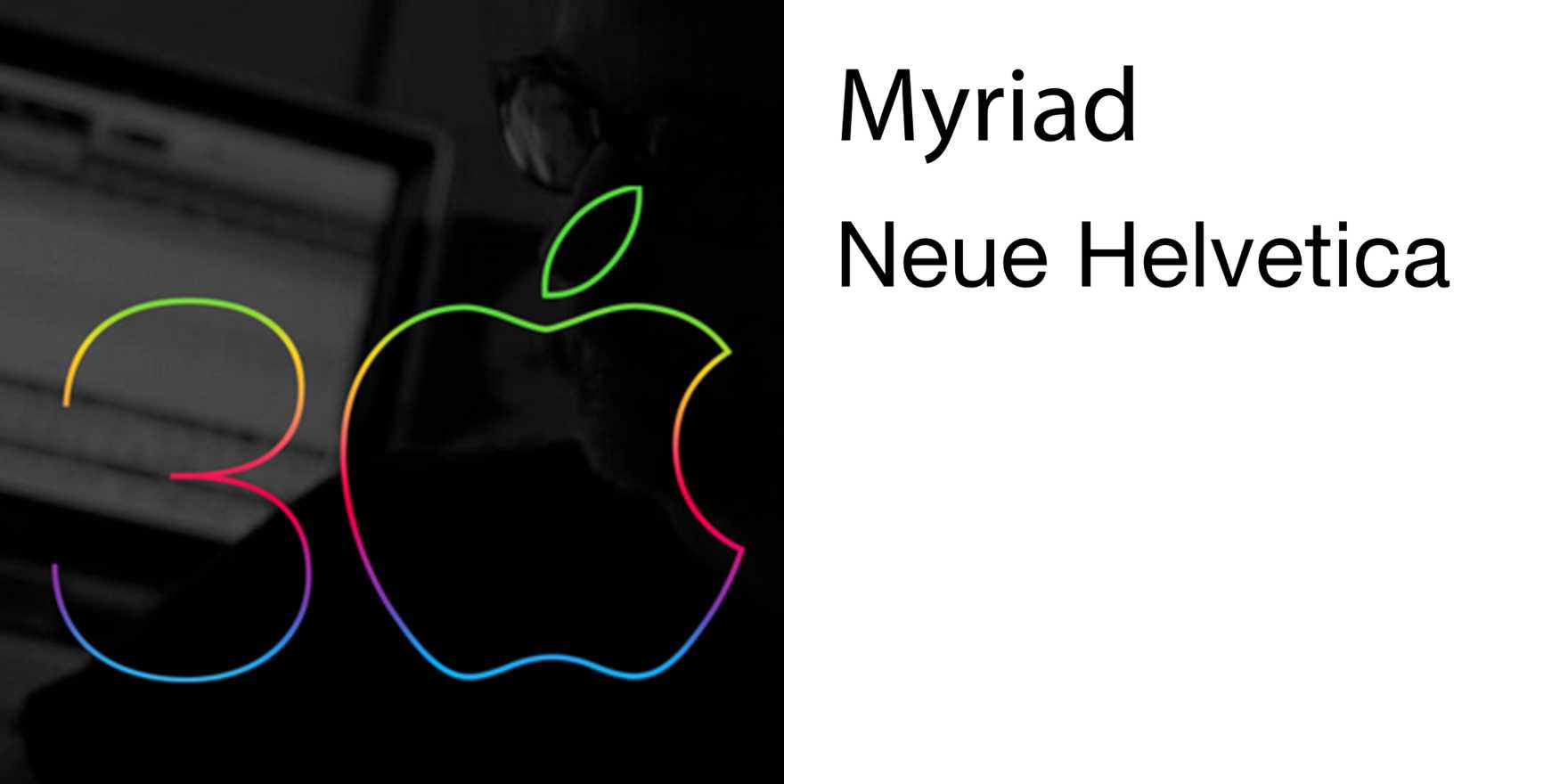 Thirty Years of Mac website - Fonts In Use