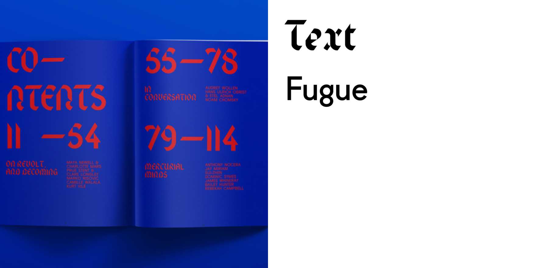 Krass Journal issue 2 - Fonts In Use