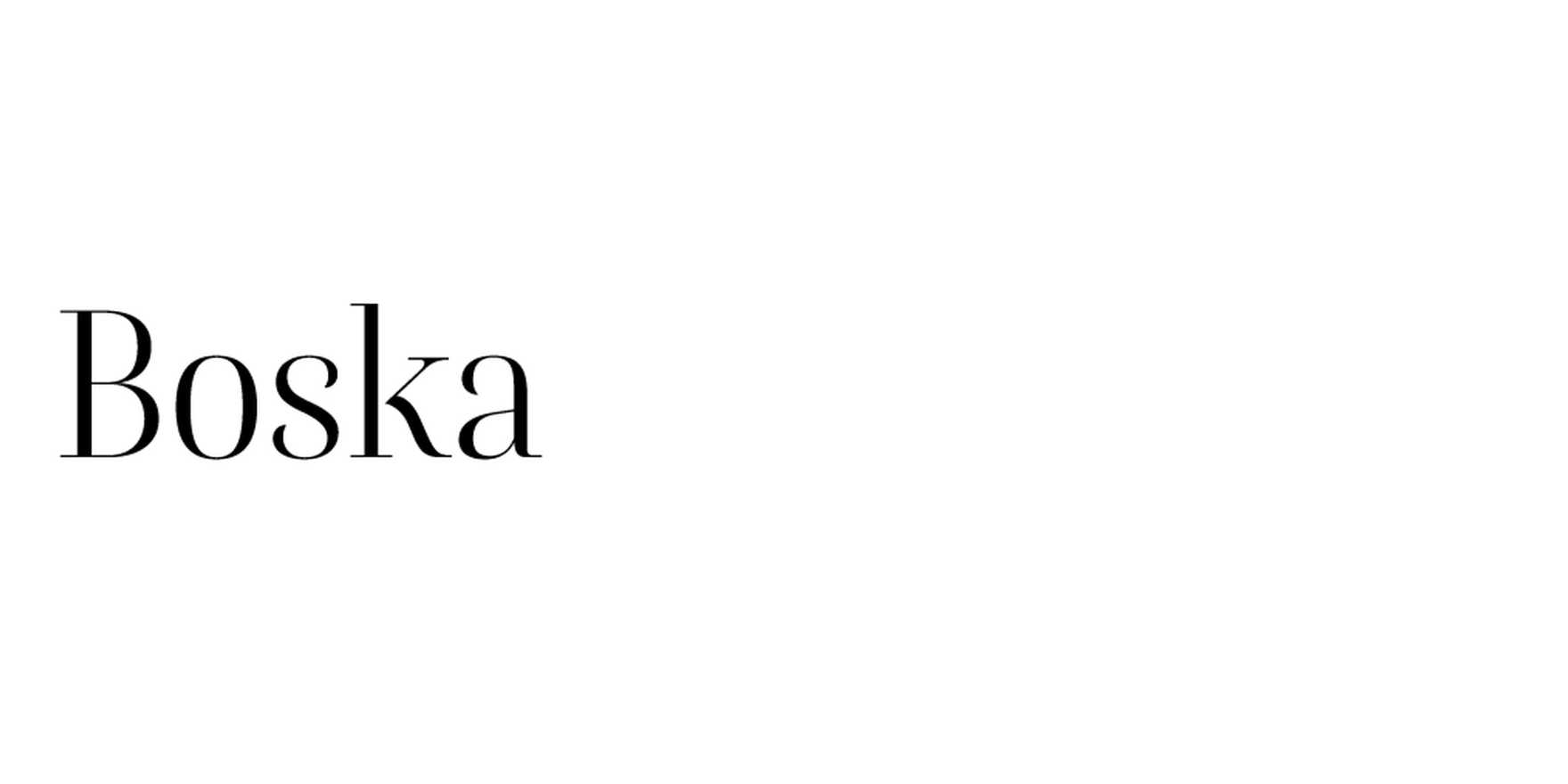 Boska in use - Fonts In Use