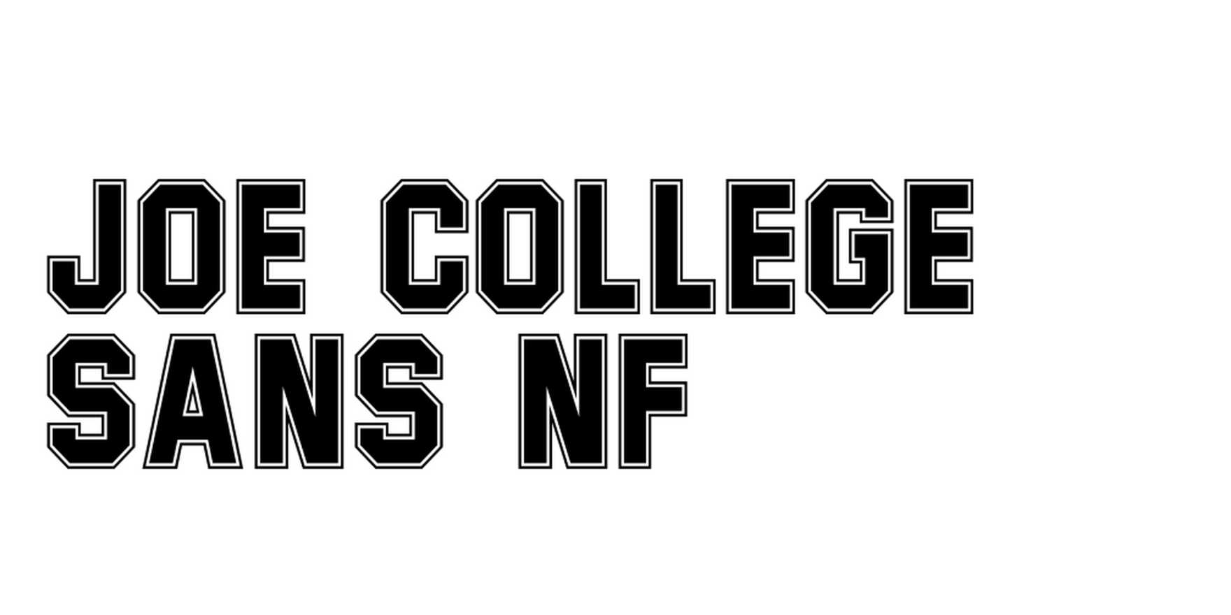 Joe College Sans NF in use - Fonts In Use