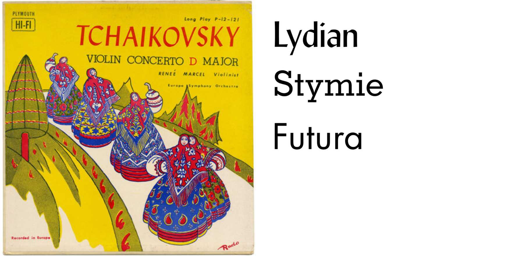 Renée Marcel – Tchaikovsky’s Violin Concerto D Major album art - Fonts ...