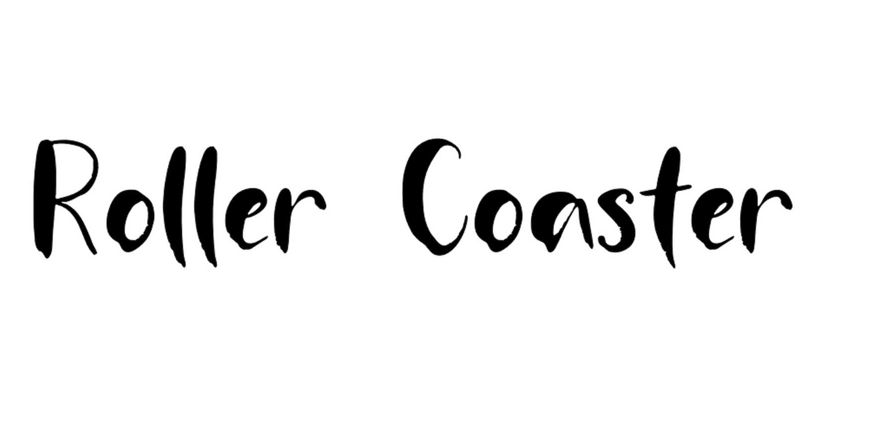 Roller Coaster in use - Fonts In Use