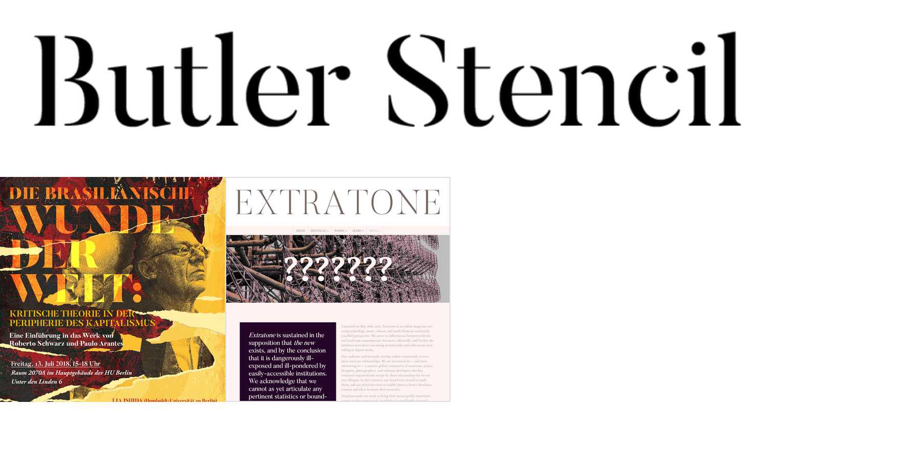 Butler Stencil in use - Fonts In Use