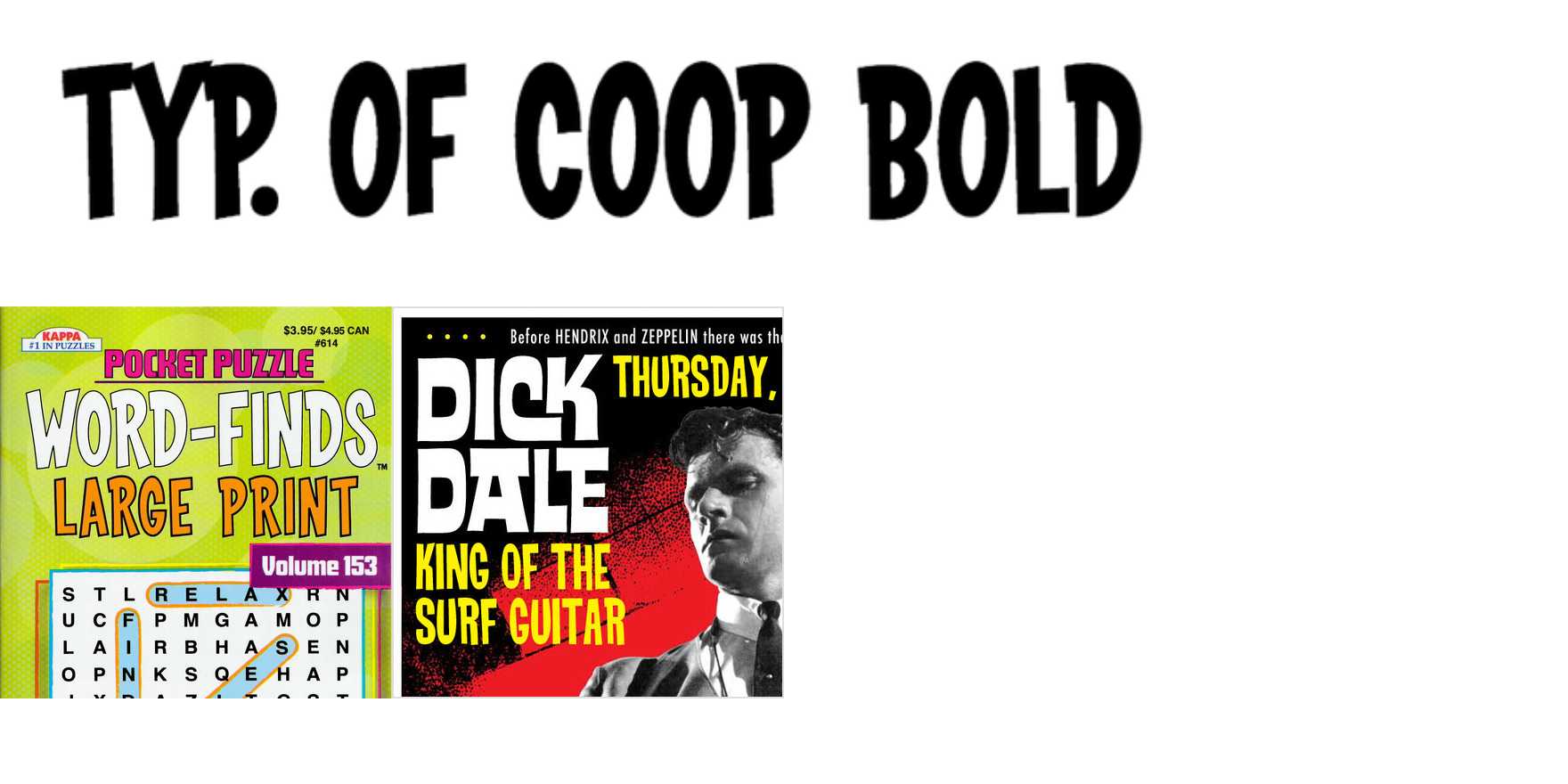 Typography of Coop Bold in use - Fonts In Use