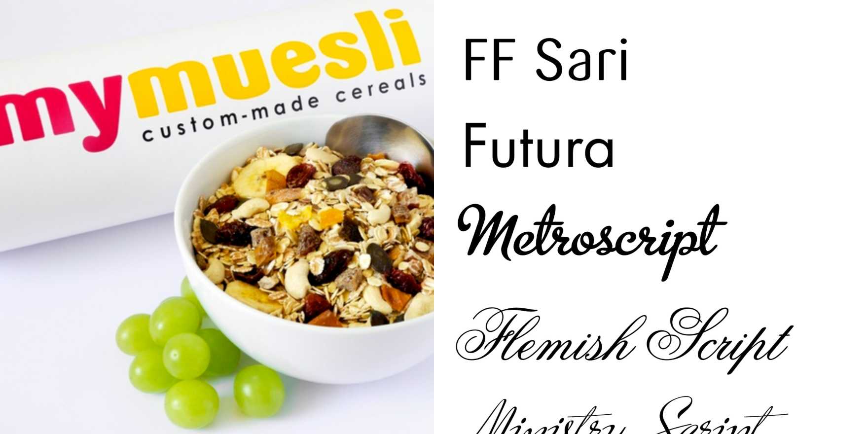 mymuesli - Fonts In Use