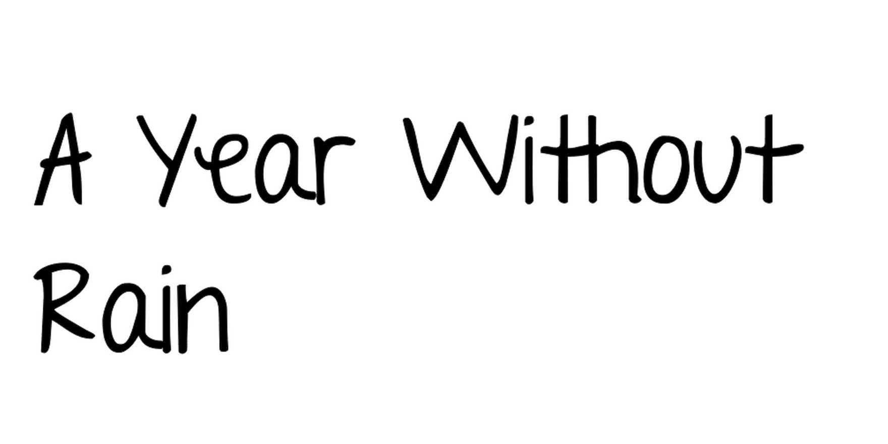 A Year Without Rain in use - Fonts In Use