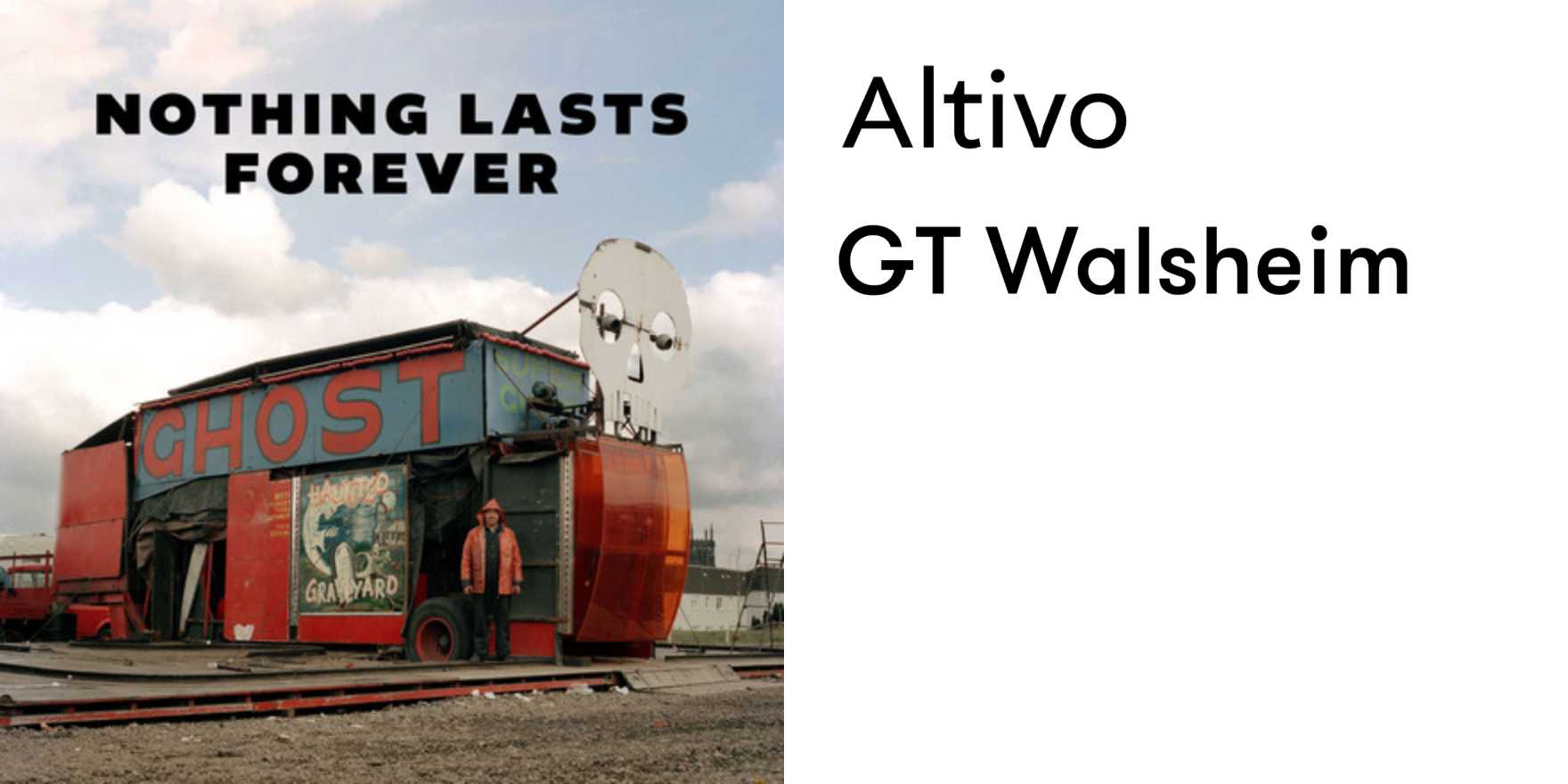 Peter Mitchell – Nothing Lasts Forever exhibition - Fonts In Use