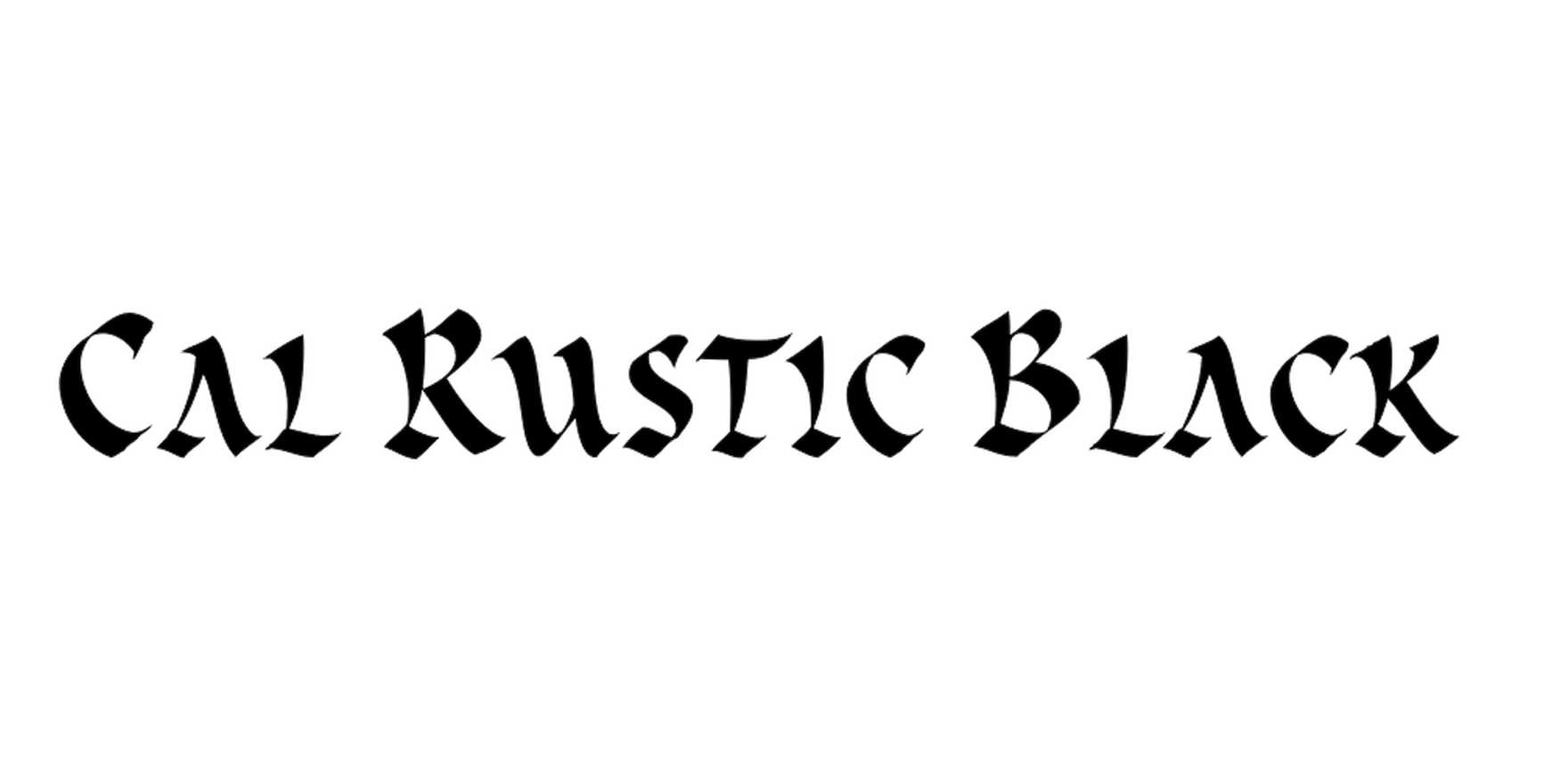 Cal Rustic Black in use - Fonts In Use