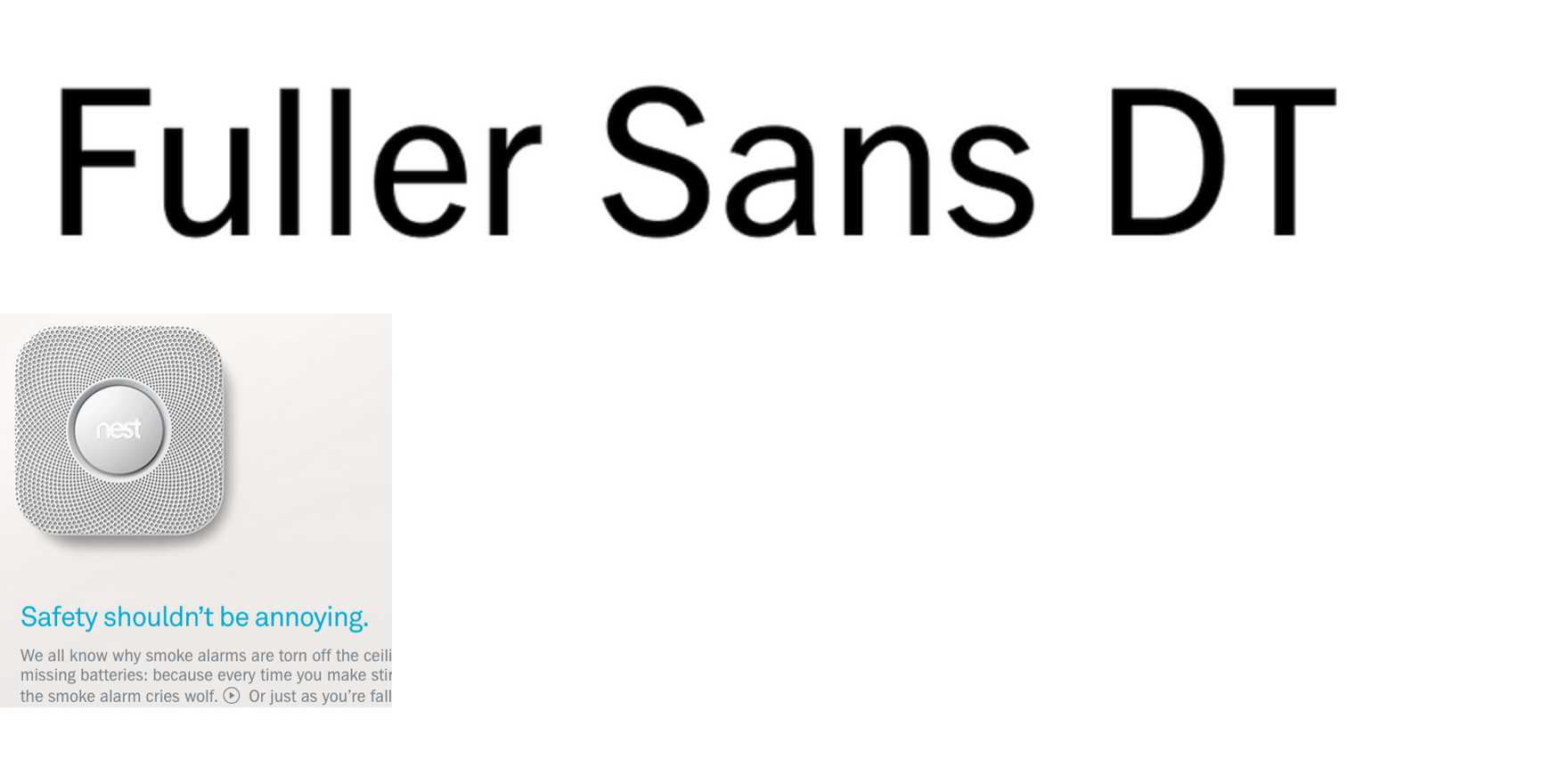 Fuller Sans DT in use - Fonts In Use