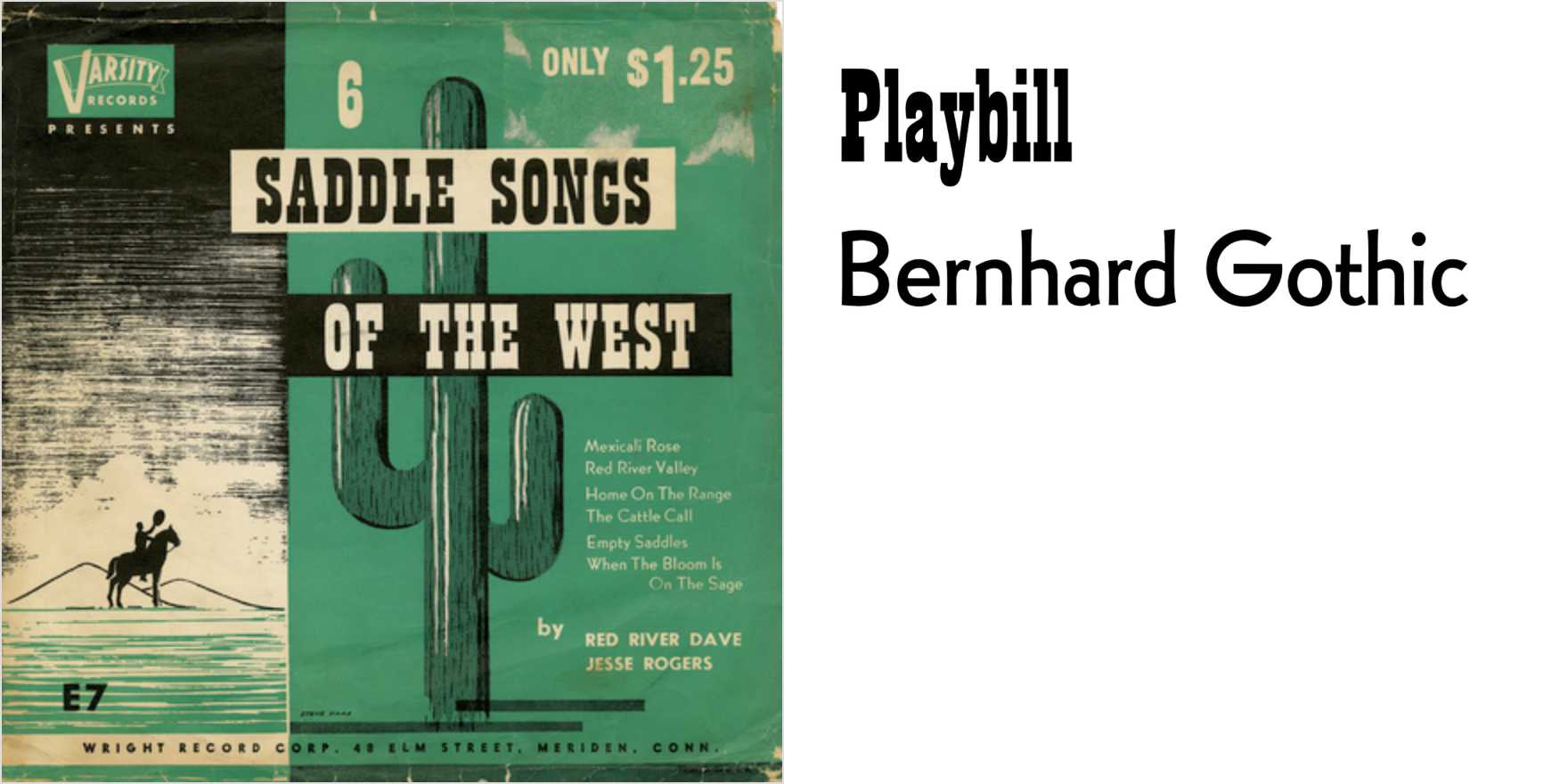 Red River Dave & Jesse Rogers – 6 Saddle Songs of The West album art ...