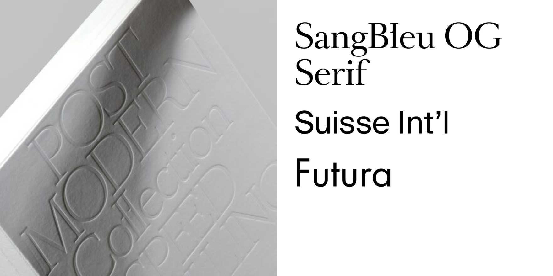 Post-Modern Collection: Speed Smelling - Fonts In Use