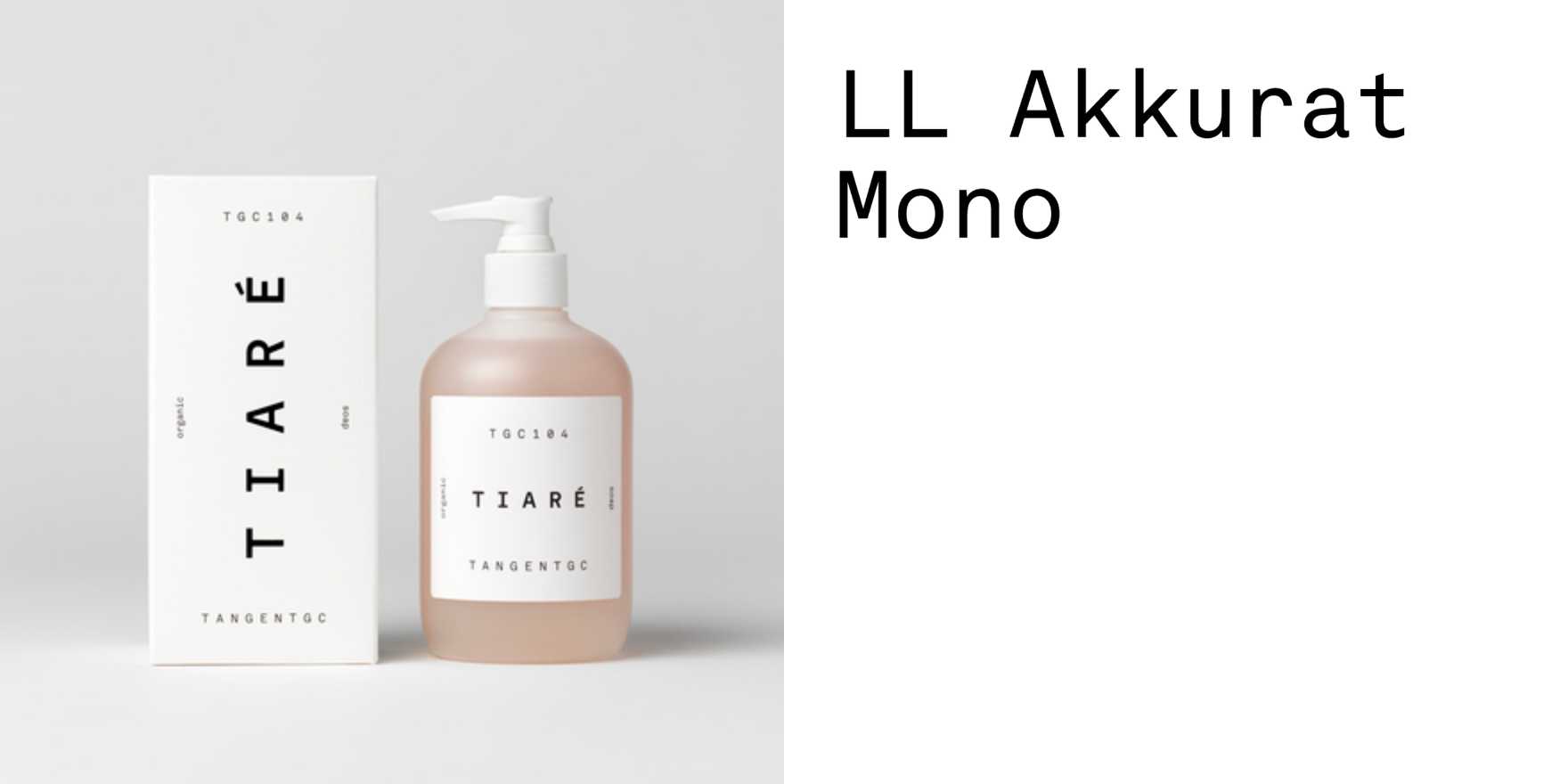 Tangent GC Organic Soap - Fonts In Use