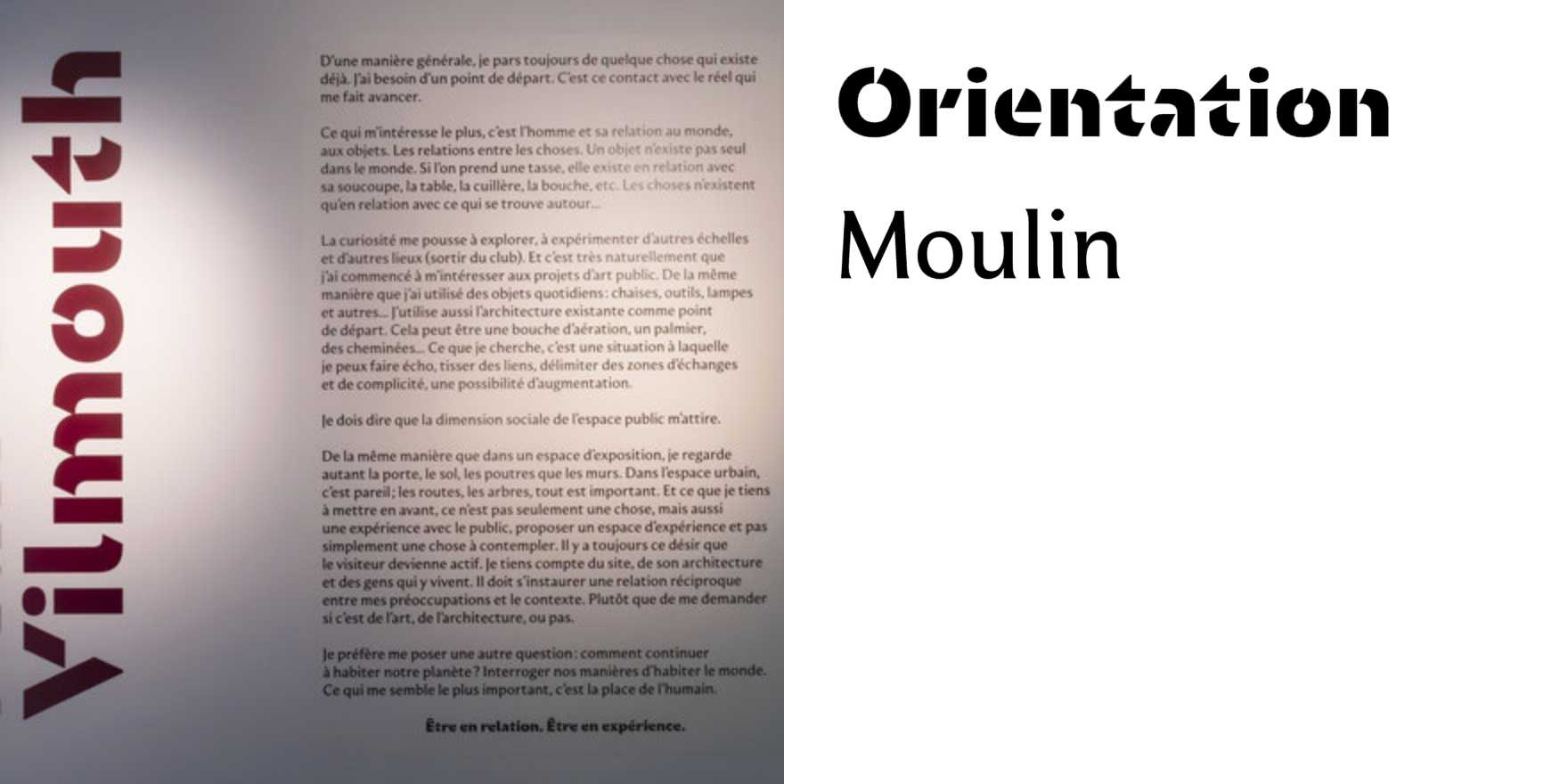 Trans(m)issions, Shared Experiences exhibition at MO.CO. - Fonts In Use