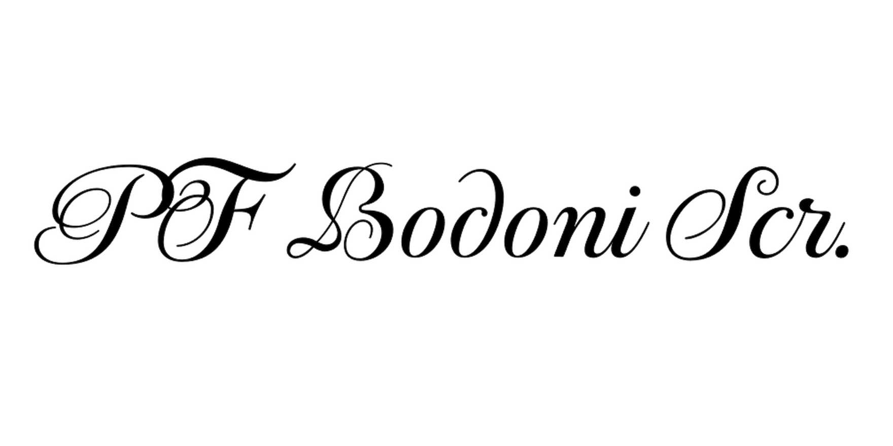 bodoni script