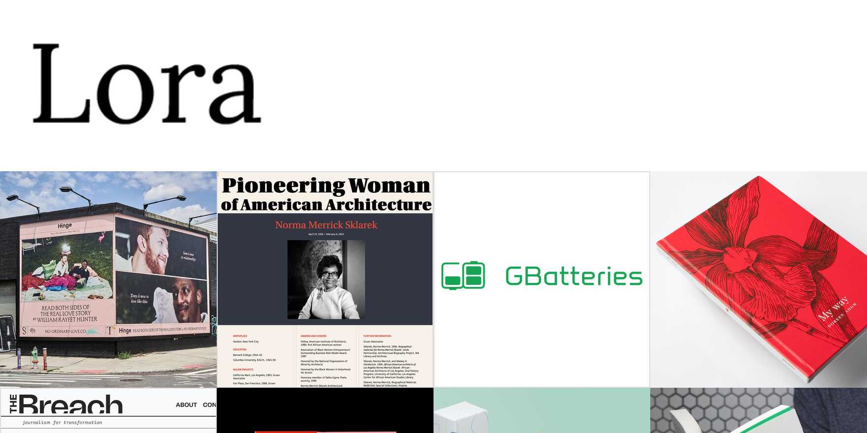 Lora in use - Fonts In Use